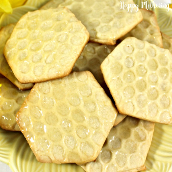 Lemon Honeycomb Shortbread Cookies - Real Green Mom